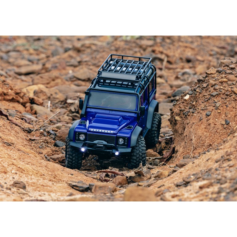 NOVEDAD TRAXXAS LAND ROVER 1/18 TRX-4M Scale and Trail Crawler LAND ROVER DEFENDER GRIS 4WD ...