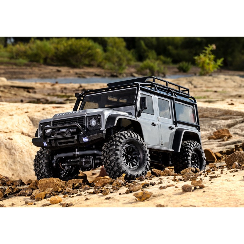 NOVEDAD TRAXXAS LAND ROVER 1/18 TRX-4M Scale and Trail Crawler LAND ROVER DEFENDER AZUL 4WD ...