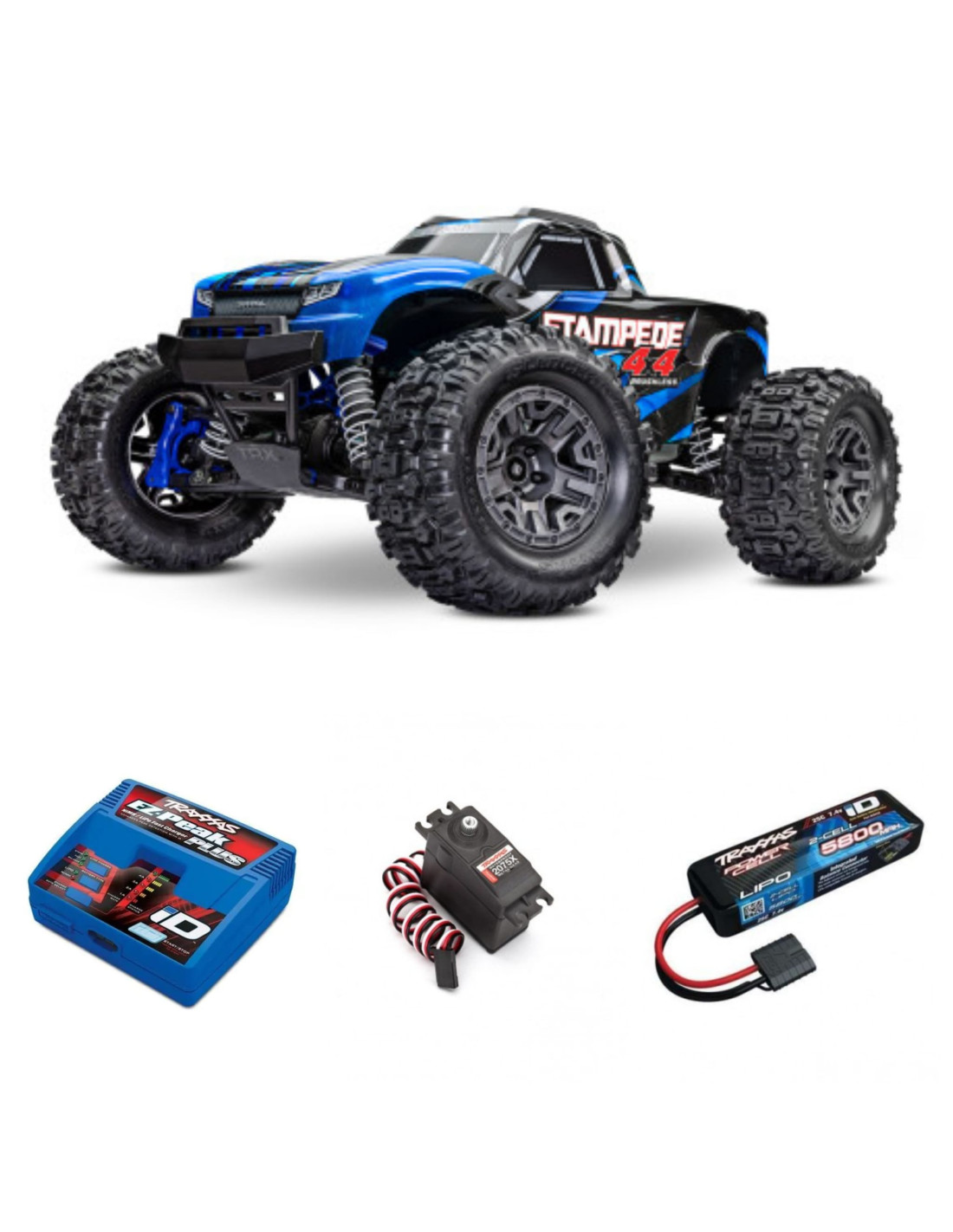 PACK TRAXXAS STAMPEDE 4X4 BL-2S BRUSHLESS+BATERIA LIPO 5800MAH 2S ...