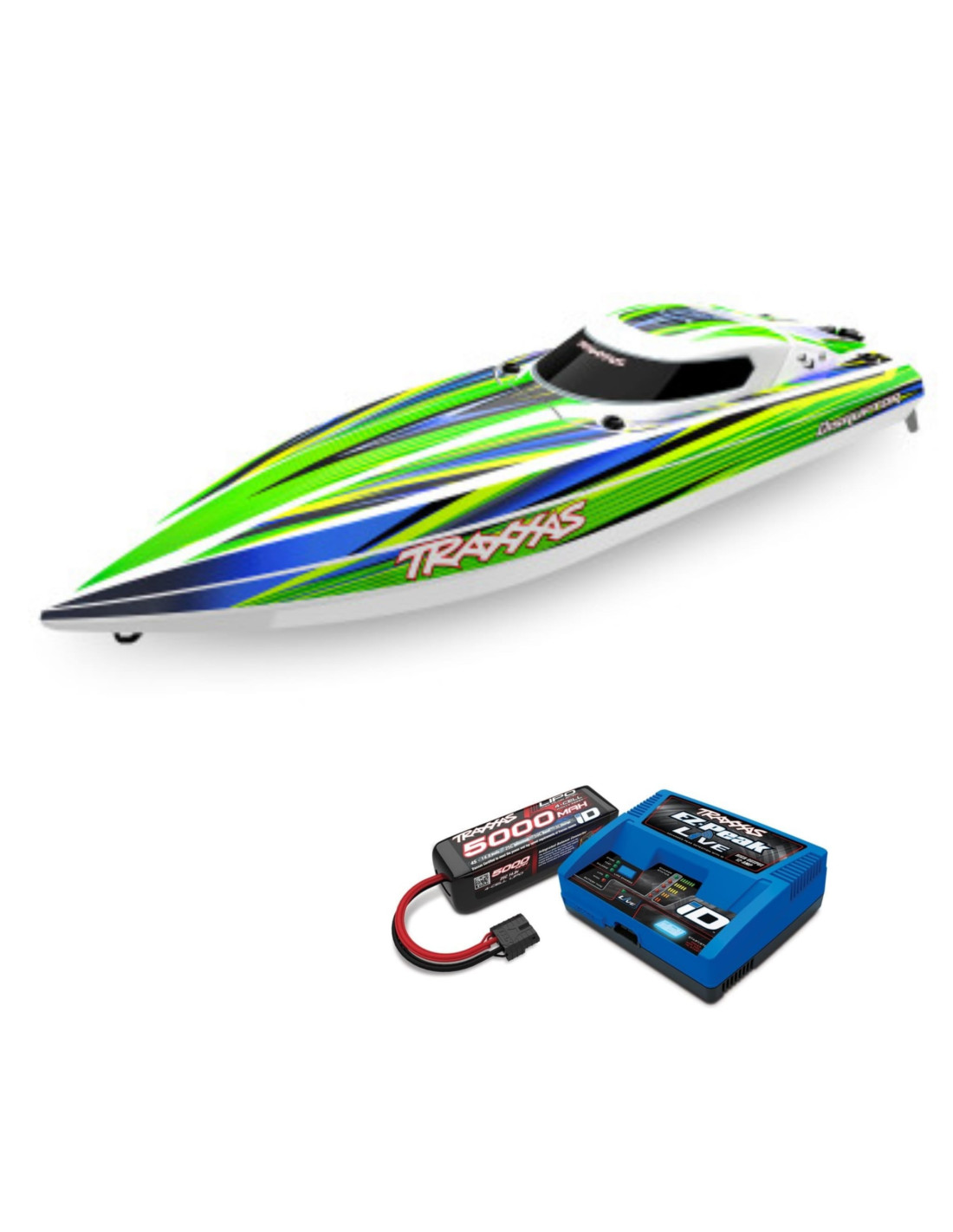 PACK EMBARCACION DE ALTO RENDIMIENTO TRAXXAS DISRUPTOR 4S de 40+ MPH ...