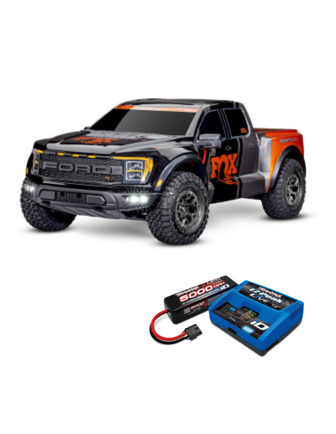 PACK TRAXXAS FORD F-150 RAPTOR R ULTIMATE FOX 1+PAQUETE 4S BATERIA Y ...