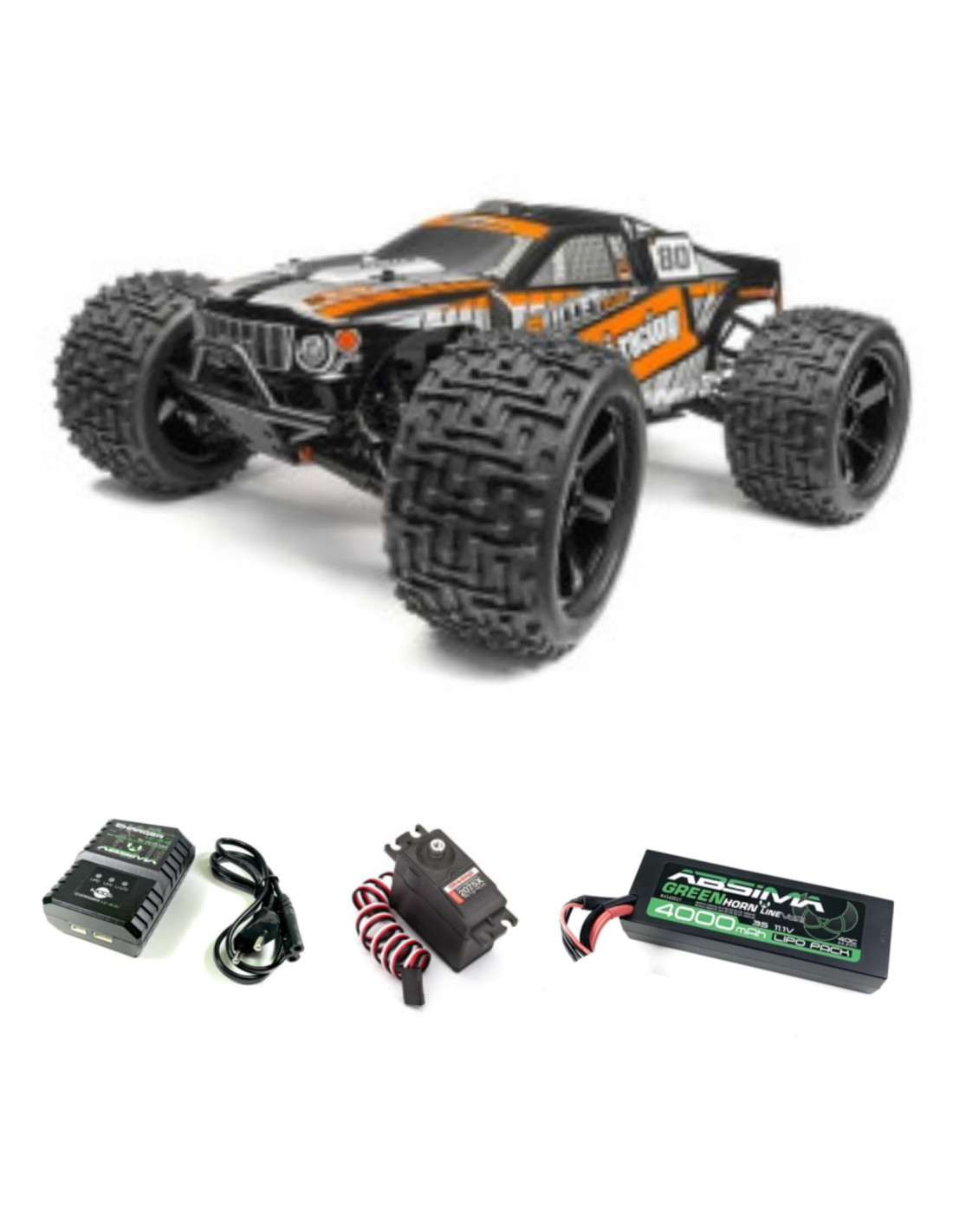 PACK HPI Racing Bullet ST Flux 1/10 4WD StadiumTruck Brushless+BATERIA ...